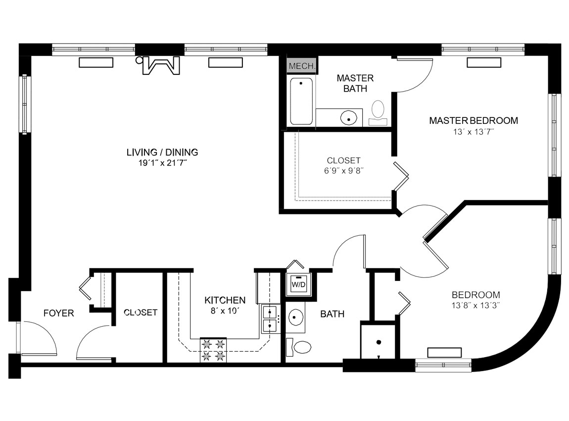 Senior Living Apartment Floor Plans | Whitney Center